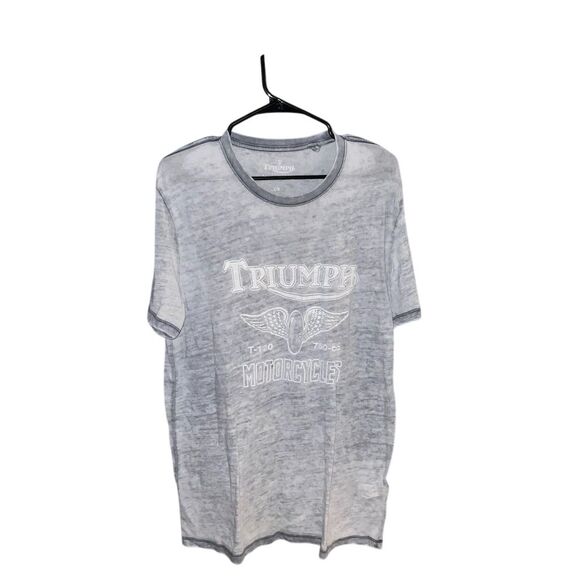 Lucky Brand | Shirts | Triumph Mens Large Gray Triumph Motorcycle ...